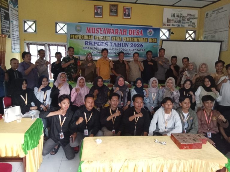 Desa Bandar Gelar Musdes Penyusunan RKPDes Tahun 2026 dan Pembentukan ...