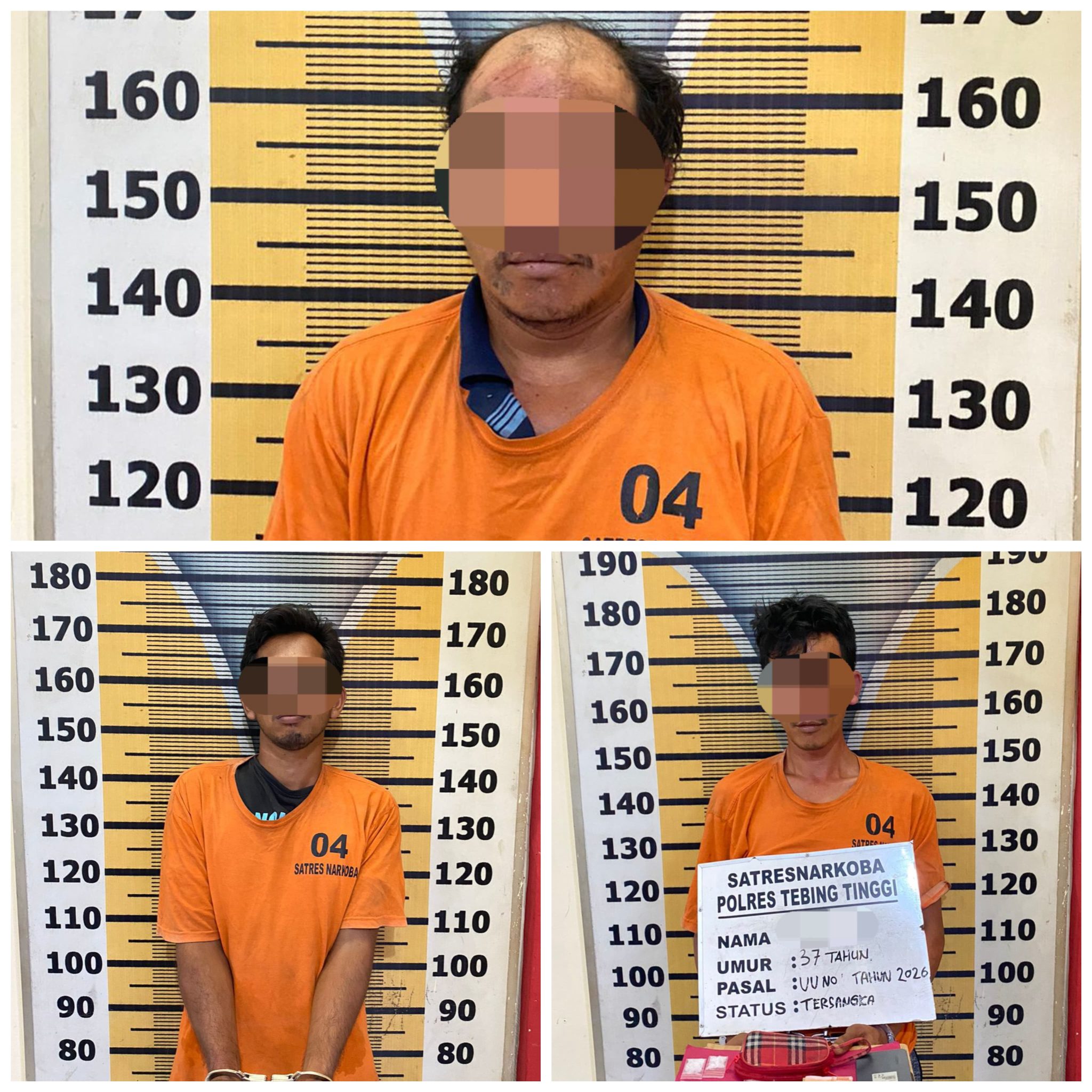 Sat Resnarkoba Polres Tebing Tinggi Ringkus Lima Tersangka Kasus Sabu ...